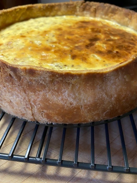 There's a Hippy in the Kitchen: Onion Pie in a Springform Pan
