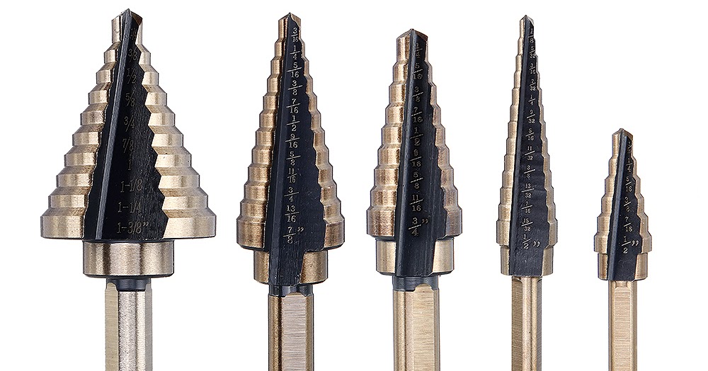 Self Start Step Drill Bit Cobalt Cone set | Hown store