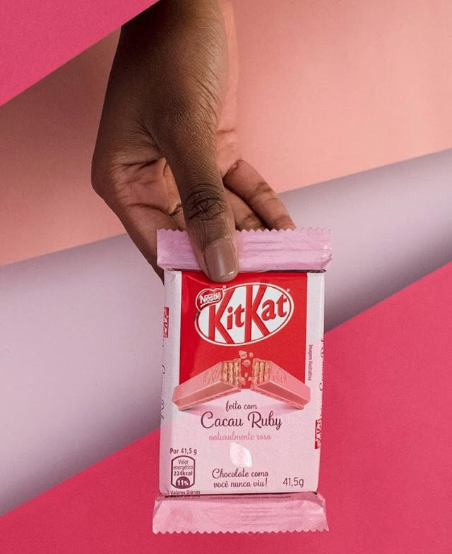 Kit Kat feito com Cacau Ruby