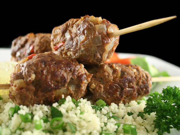 VARIETY FOODS: Lamb Kofta with Spicy Yoghurt and Couscous