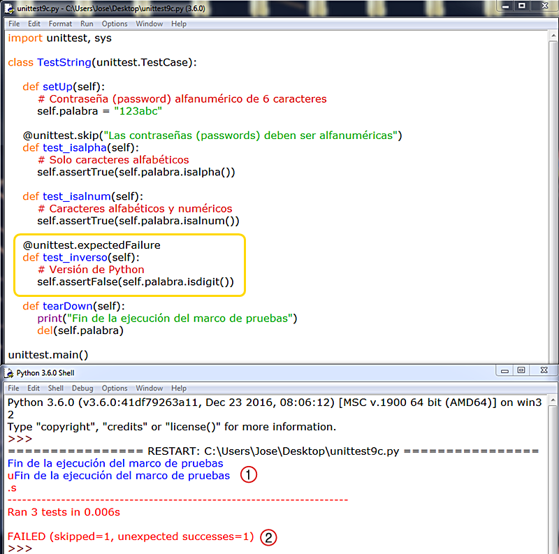 APRENDER A PROGRAMAR CON PYTHON: PRUEBAS UNITARIAS