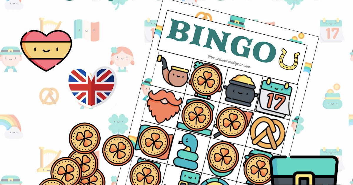 En nuestra clase de Primaria: BINGO St. Patrick