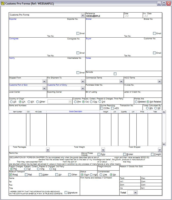 Air Waybill Form Download - Invoice Template