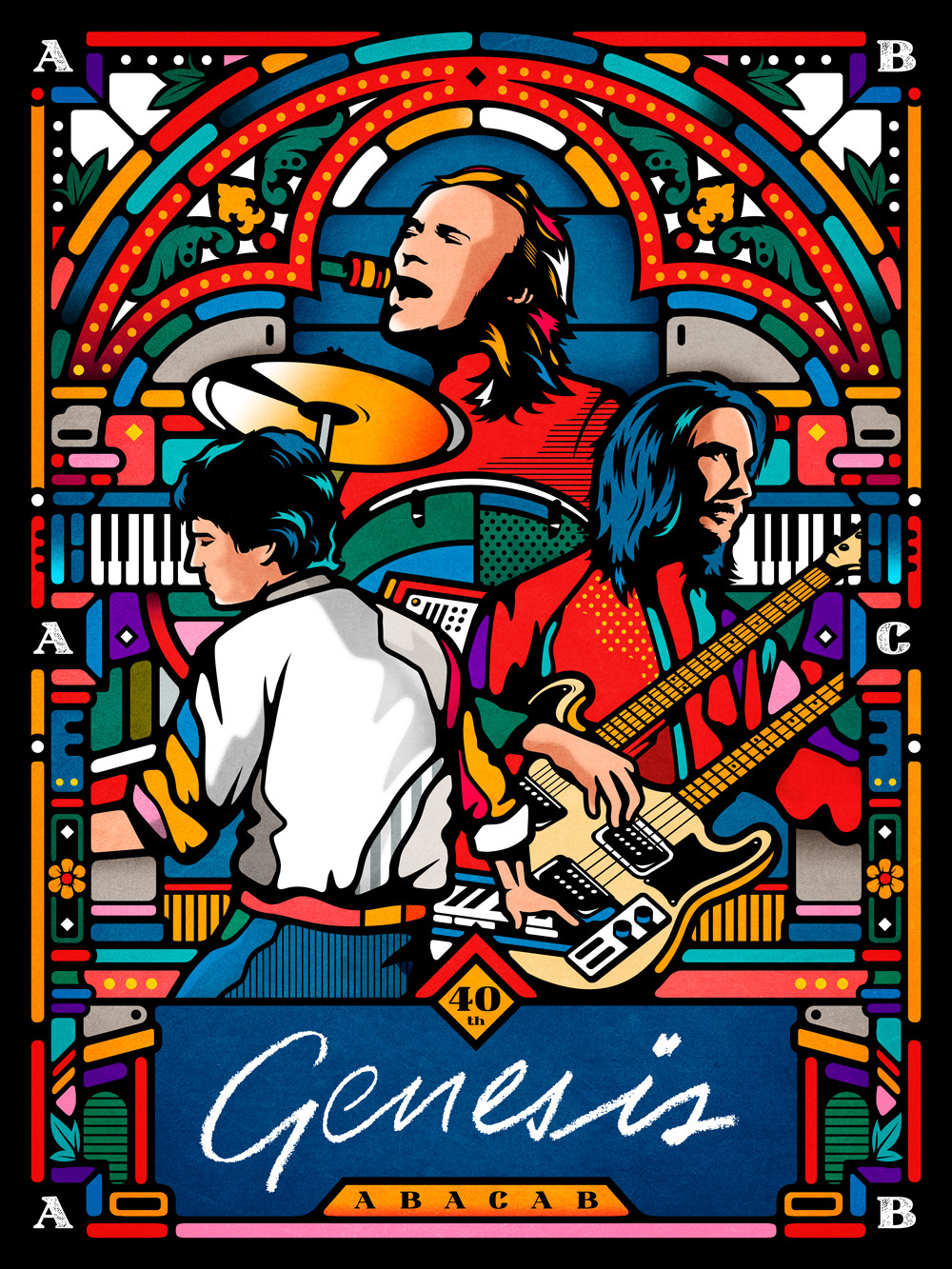 INSIDE THE ROCK POSTER FRAME BLOG: Van Orton Design Genesis Abacab 40th ...