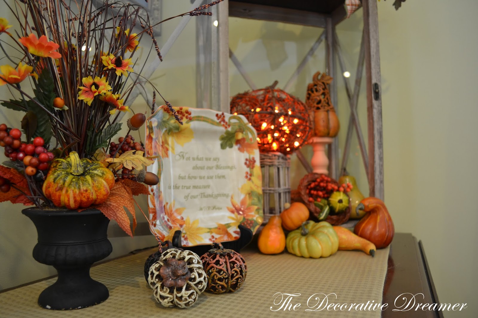 The Decorative Dreamer: A Fall Lantern