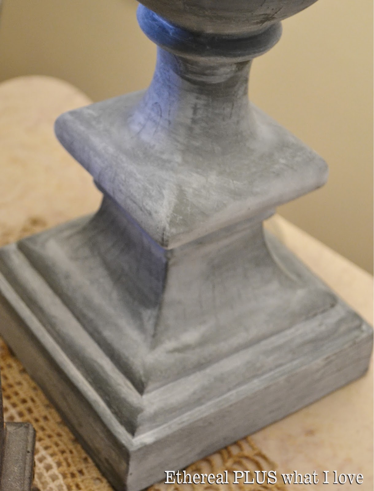 Ethereal PLUS what I Love: Inspired to do a faux Zinc Lamp
