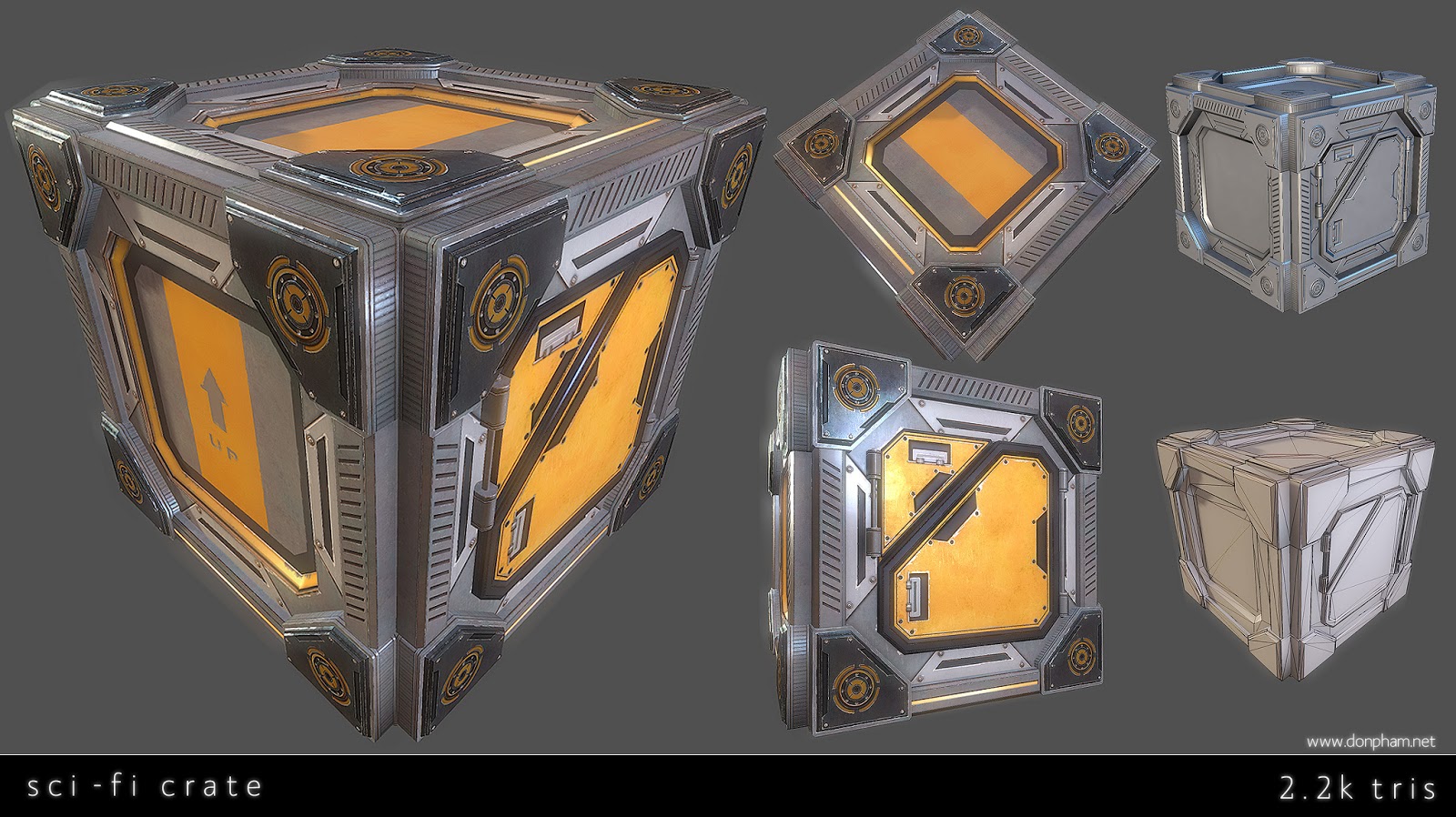 Don Pham | Environment Artist | Art Blog: Sci-Fi Crate completed