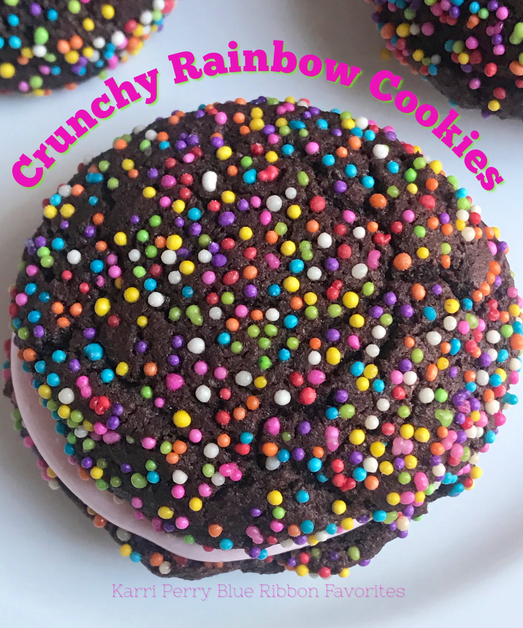 Blue Ribbon Kitchen: Rainbow Crunch Cookies