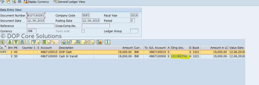 Process of Reversing the Clearing Document in SAP | DOP Core Solutions
