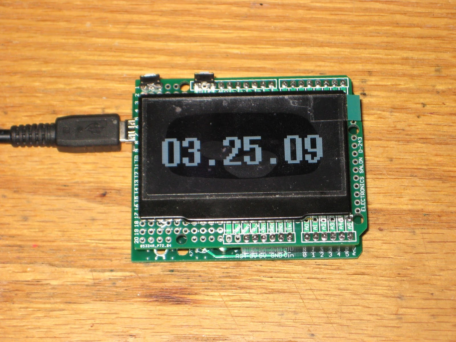 Wise time with Arduino: Arduino OLED display shield Wise time with Arduino: Arduino OLED display shield