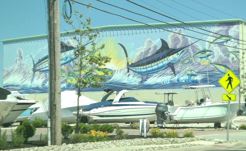 Pennsylvania & Beyond Travel Blog: Atlantic Blue Marlin Wall Mural in ...