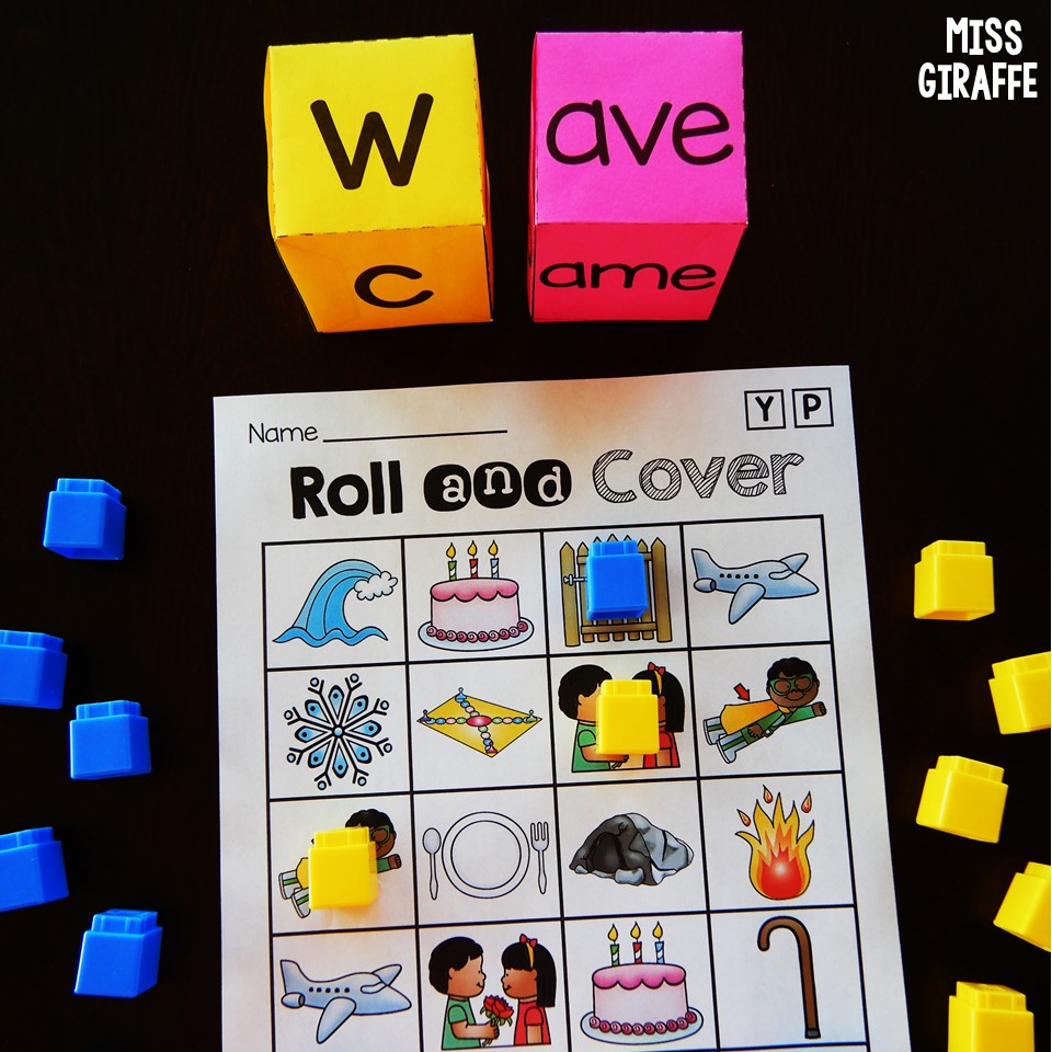 Miss Giraffe's Class: Long Vowel Games for First Grade and Kindergarten
