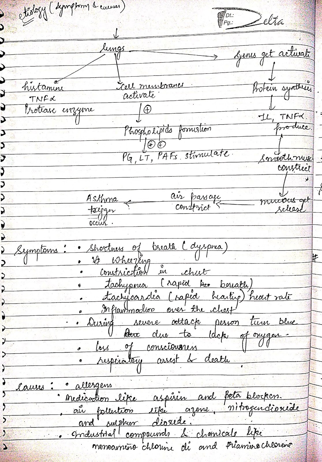Pathophysiology Notes - 2nd semester