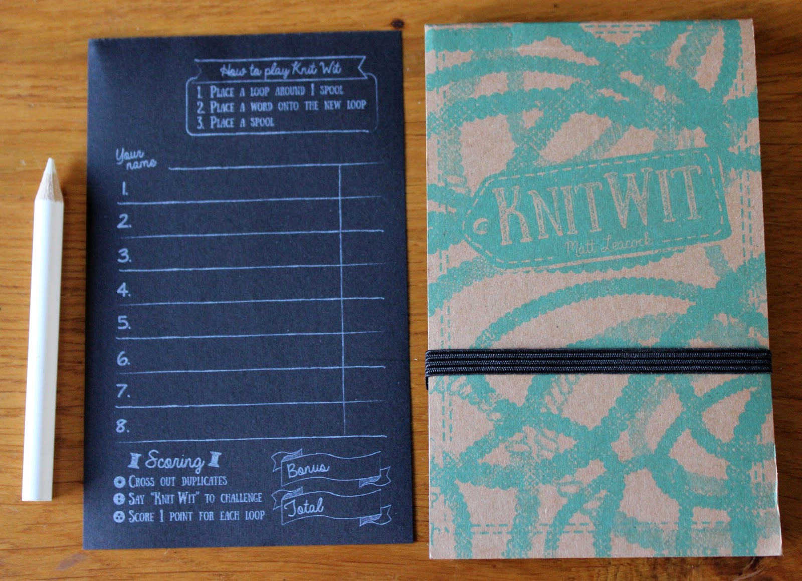 Random Nerdery: Cardboard - Knit Wit board game review