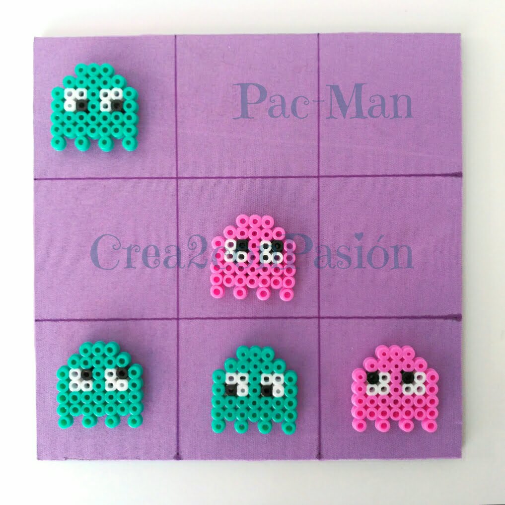 Crea2 Con Pasión: Tres en raya imantado, Triki, Elmo y Pac-Man: Reto friki
