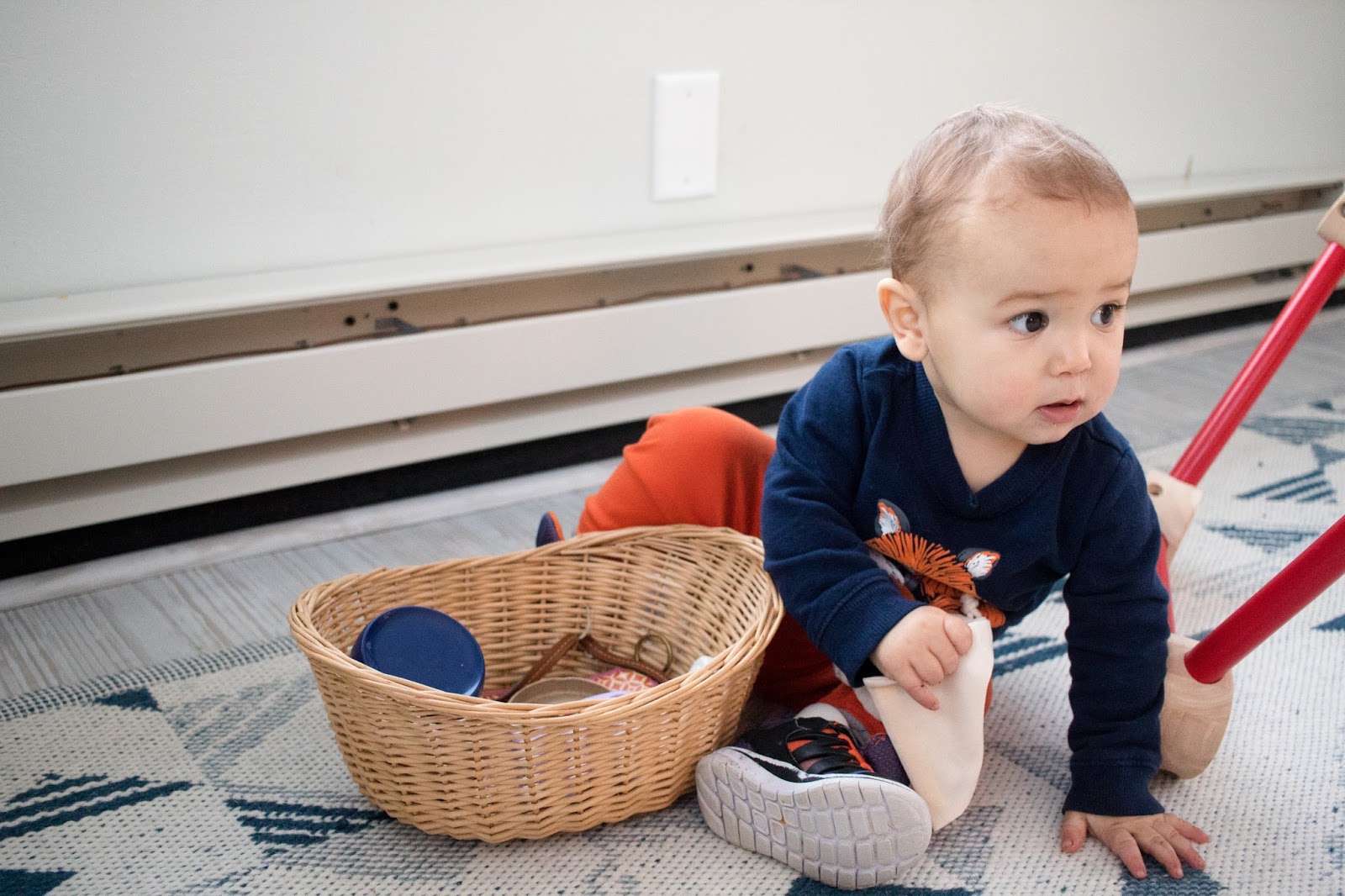 Open and Close Basket - Montessori Young Toddler Week 6