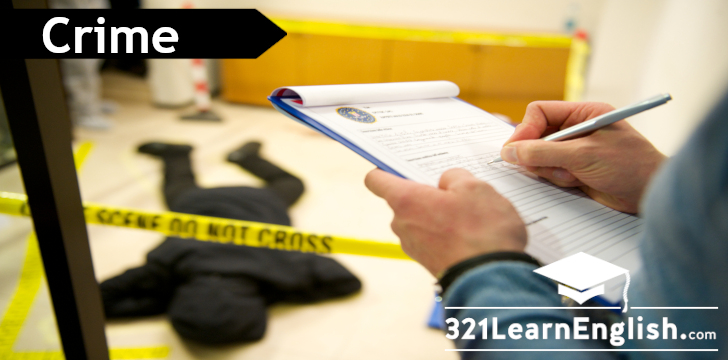 321 Learn English.com: ESL vocabulary: crime (intermediate) (level: b1)