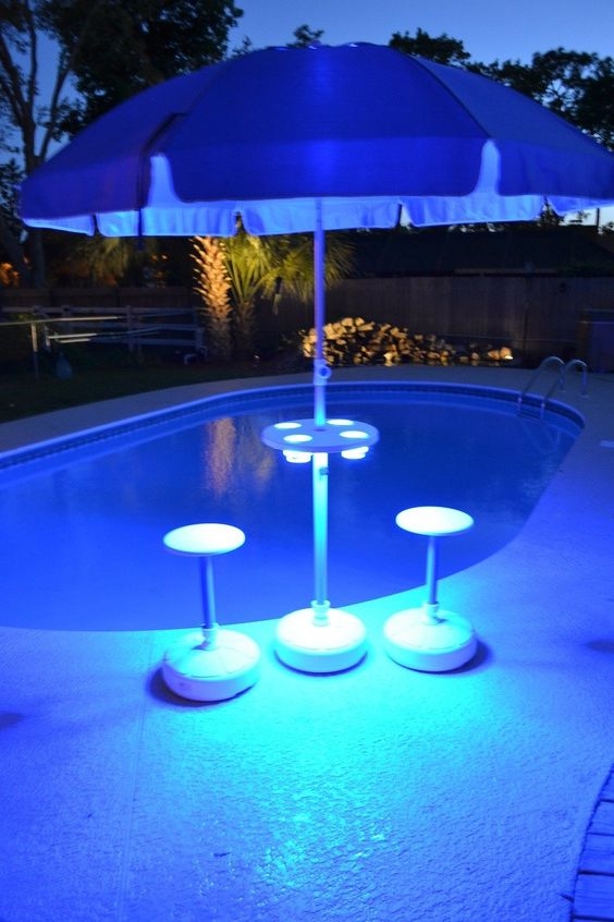 63 Fantastic Pool Lights To Beautify The Nighttime Atmosphere | ARA HOME