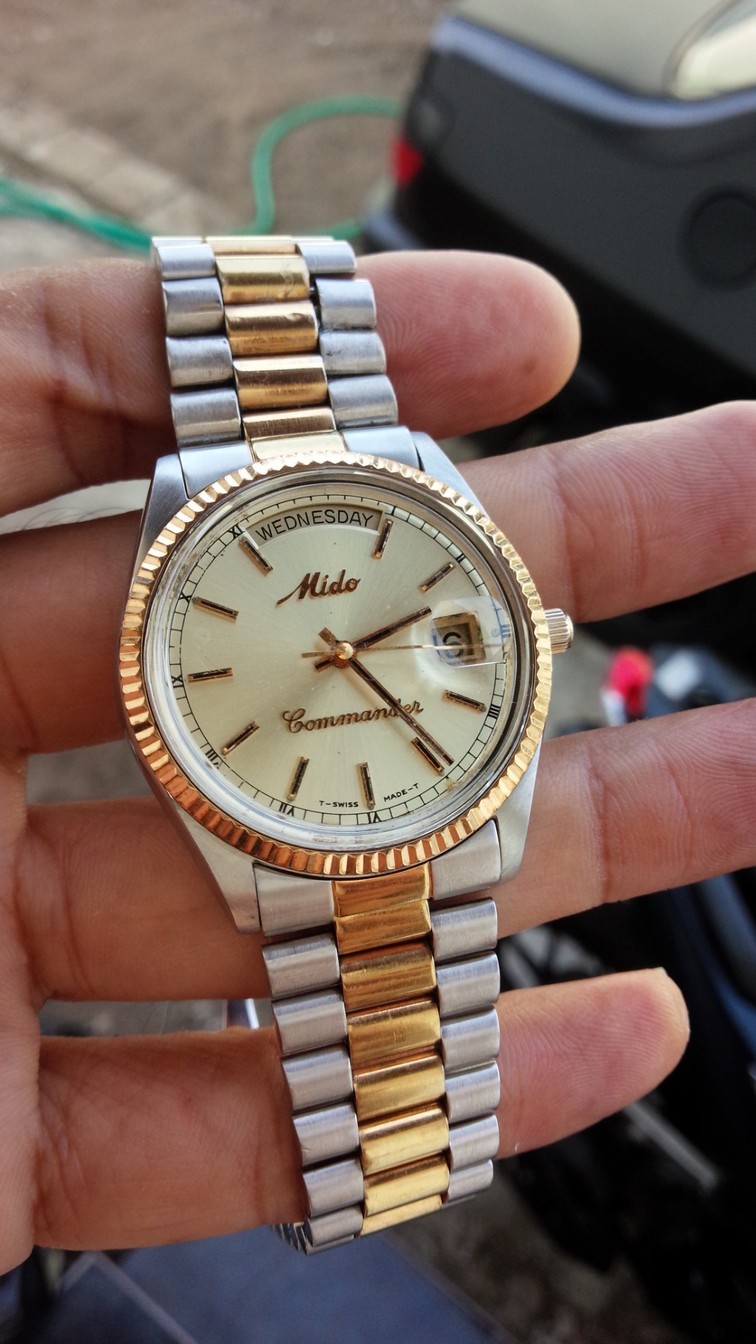 sale $ koleksi jam: MIDO COMMANDER PRESIDENT 2 TONE AUTOMATIC (REFF ...