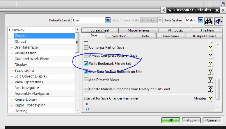 NX UNIGRAPHICS TUTORIAL: Restore last NX session