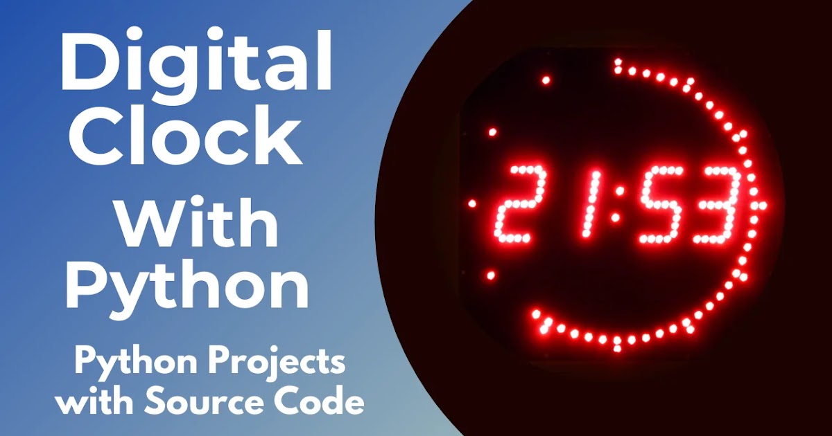 Digital Clock With Python Pygame