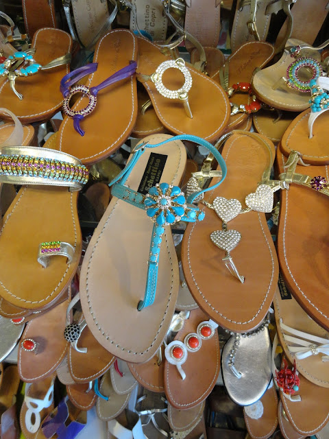 Buying Sandals In Capri - Corinna B's World