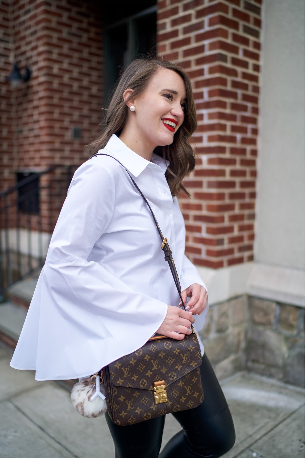 Bell Sleeve Button Up | Connecticut Fashion and Lifestyle Blog ...