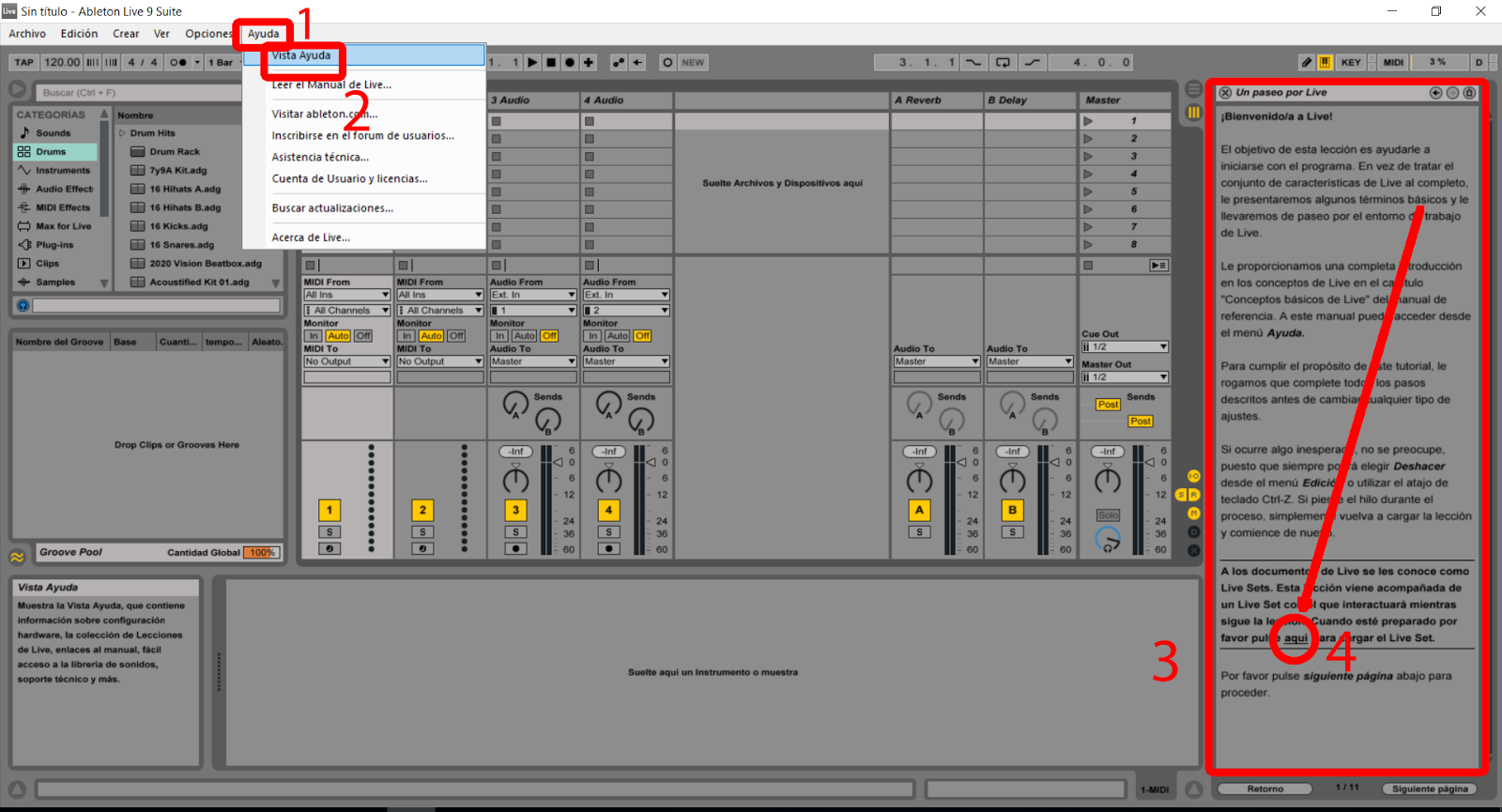 03 – ABLETON LIVE: Interface del programa | Producción musical