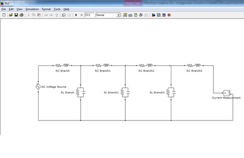 membuat rangkaian RLC dengan simulink Matlab