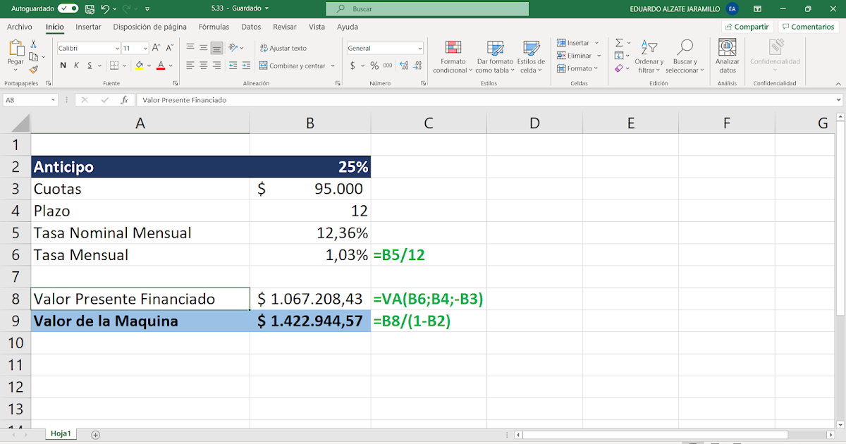 Finanzas Excel Vba Sql Y Algo Más Matemática Financiera