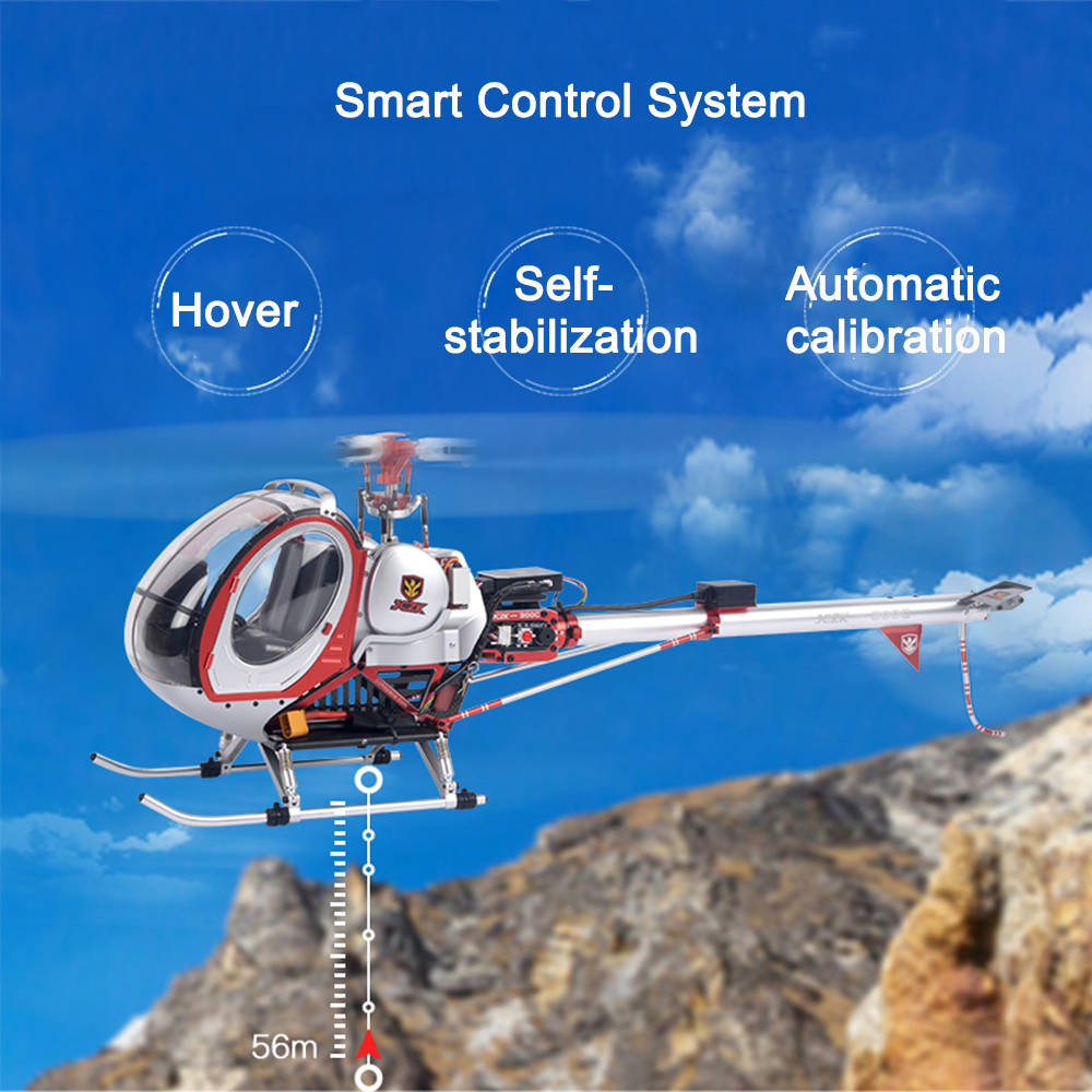 JCZK 300C 470L DFC 6CH 3D Super Simulation Smart RC Helicopter RTF With ...