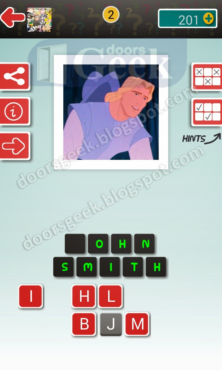 Guess The Cartoon Level 37-2 ~ Doors Geek