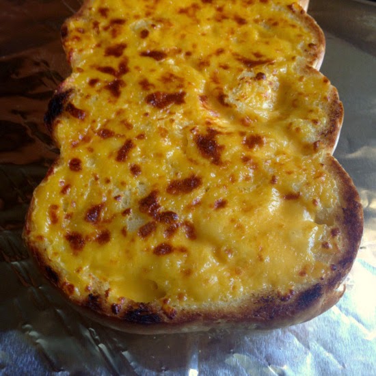 Then let it cool for a second. Slice and serve.