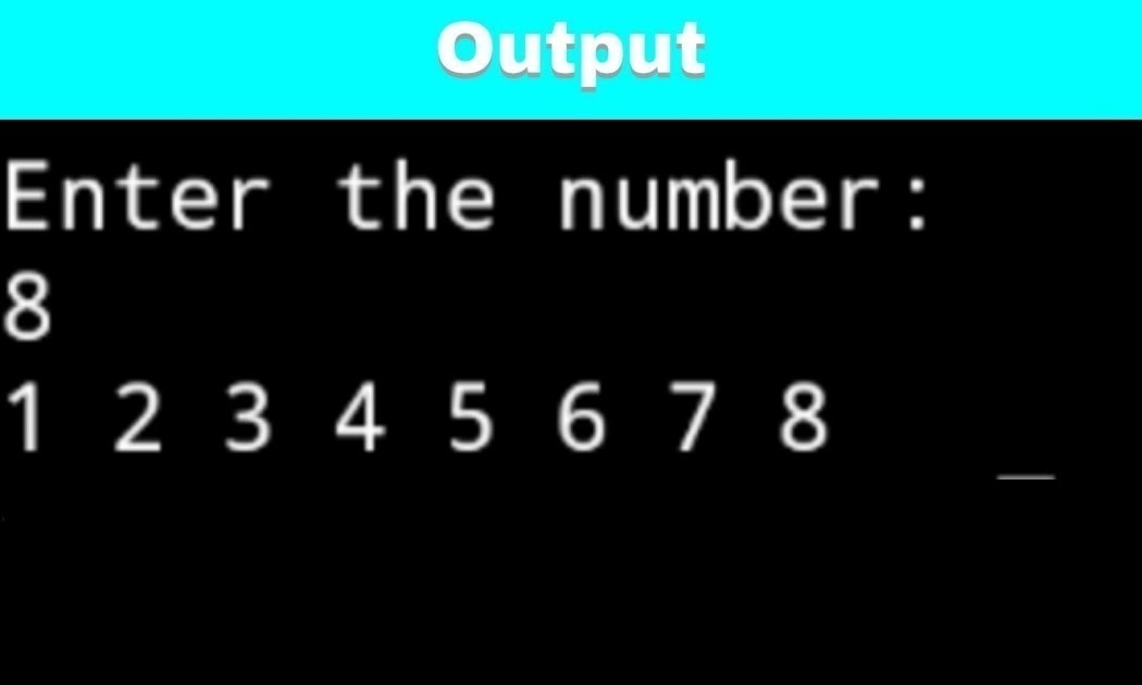 Codeforhunger Learn Coding Easily C Program To Print Natural Numbers Series