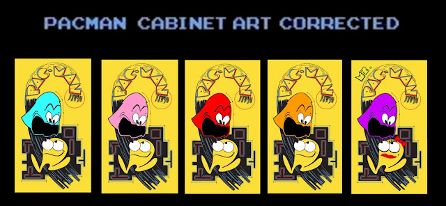 Did you or I think it first?: Original Pac-Man Cabinet Art Corrected to ...