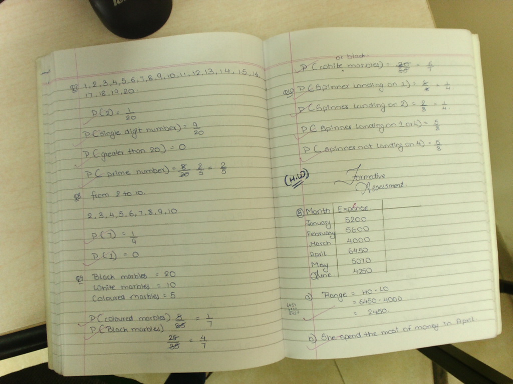 PIS VADODARA STD 7: grade 7 Data Handling and Probability