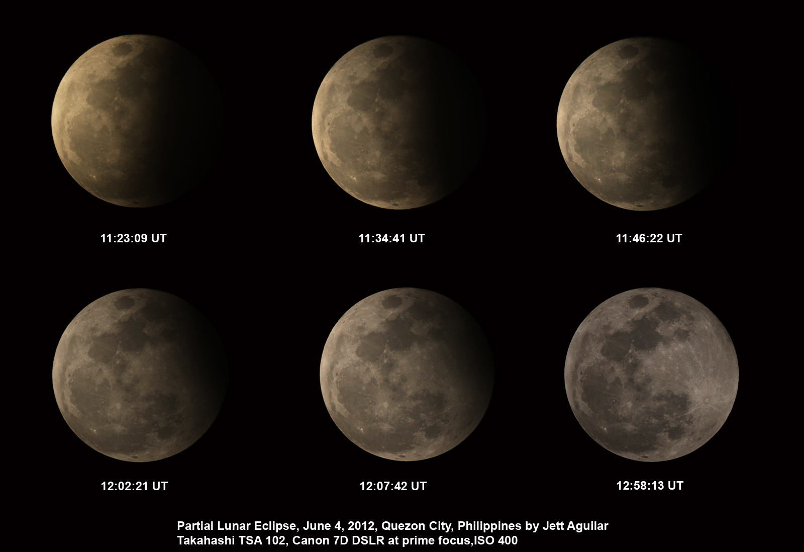 Partial Lunar Eclipse of Strawberry Moon - Pictures - AstroMadness.com