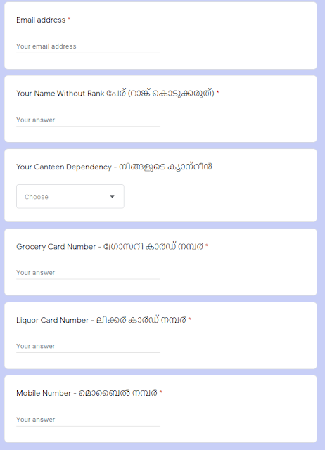 Latest Update on CSD Online Registration form for all CSD Canteen Users ...