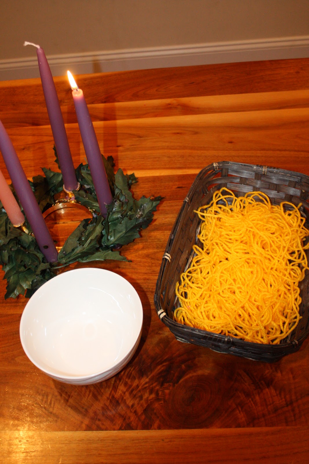 A Slice of Smith Life: Novena, Christmas Creche, Homemade Nativities
