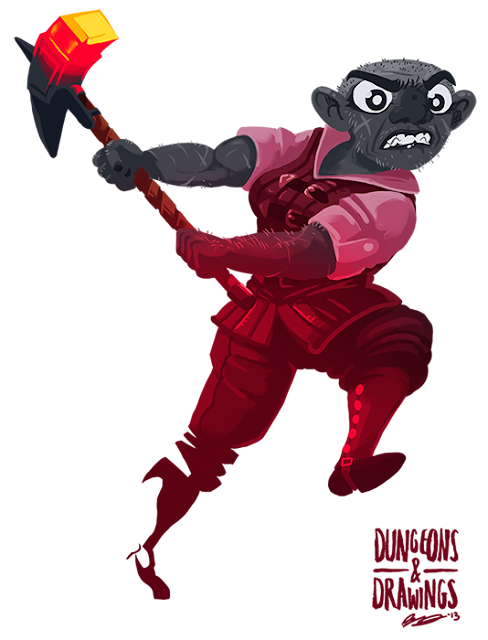 Dungeons and Drawings: Gray Dwarves (Duergar)