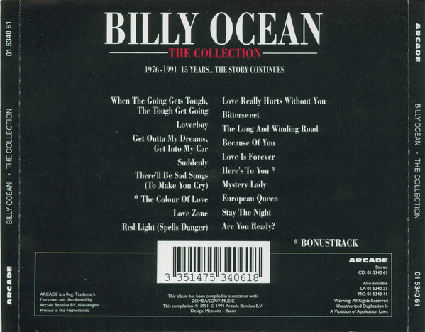 tornadosingles: Billy Ocean - The collection