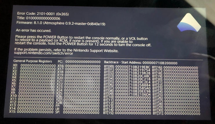 ニンテンドースイッチ 2101-0001エラーの概要と対処法