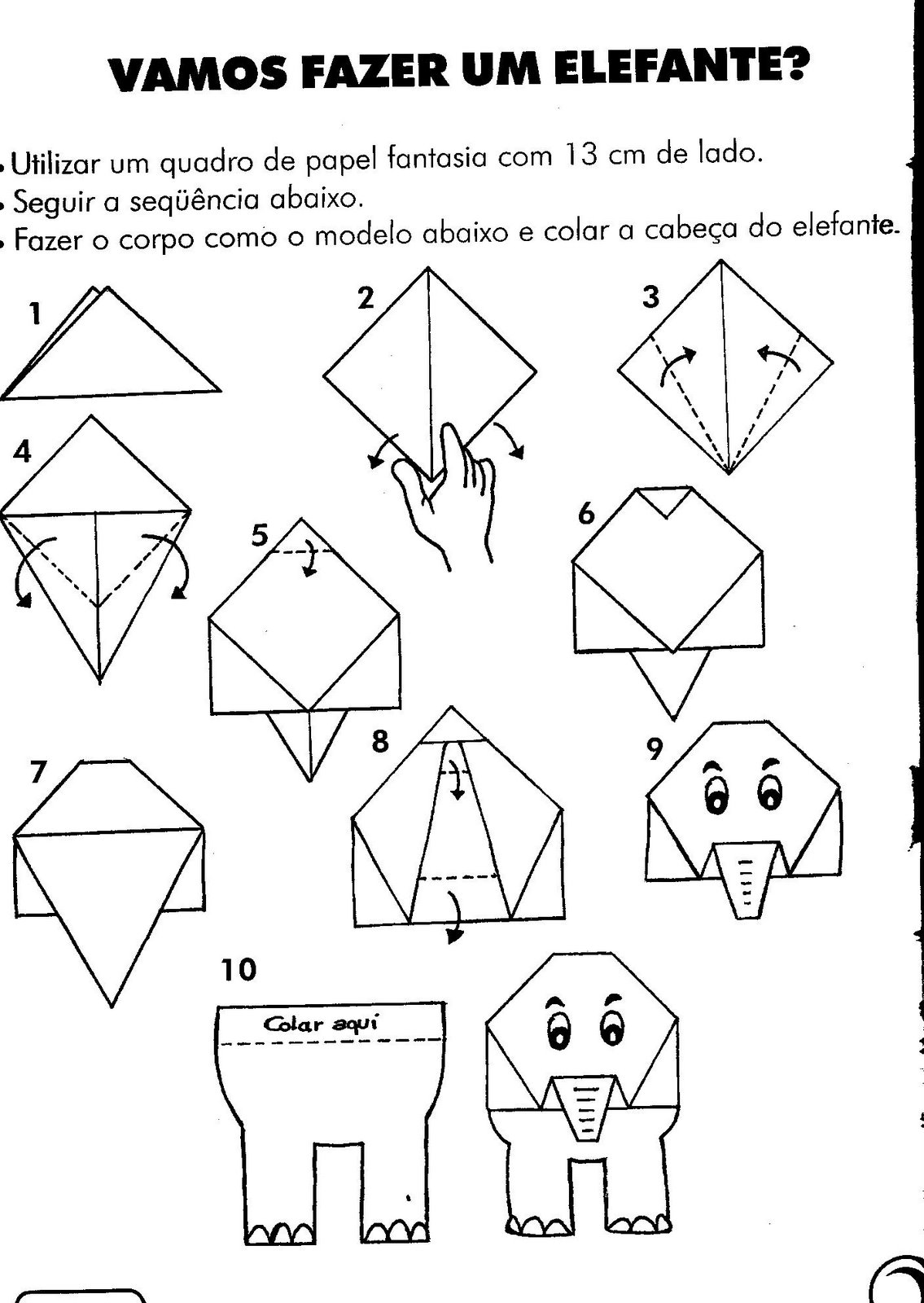 DOBRADURAS E ATIVIDADES RECORTADAS - Desenhos Para Colorir