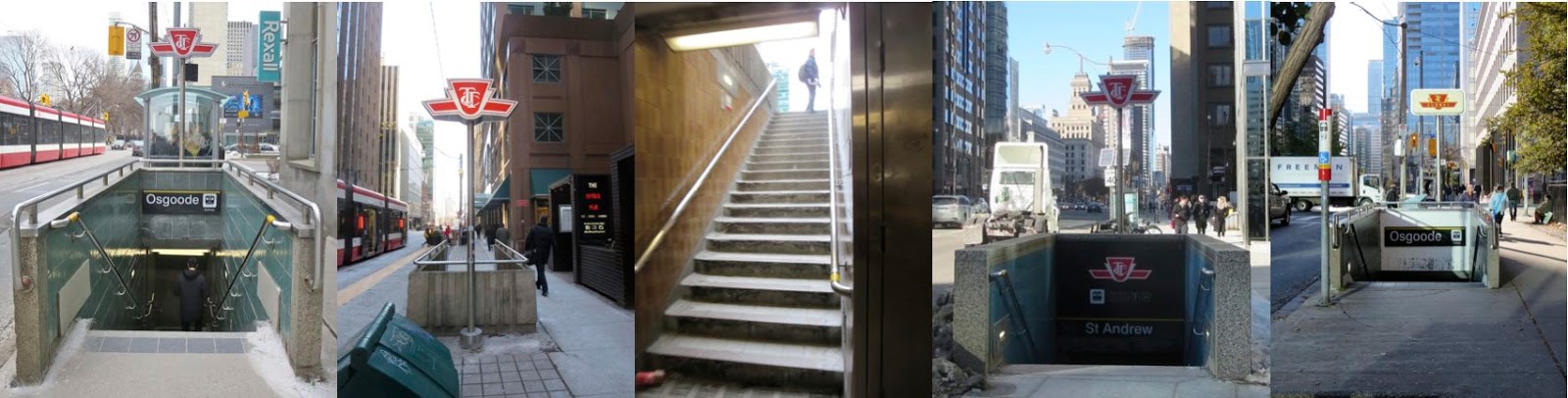 30Squares: Street level subway entrance