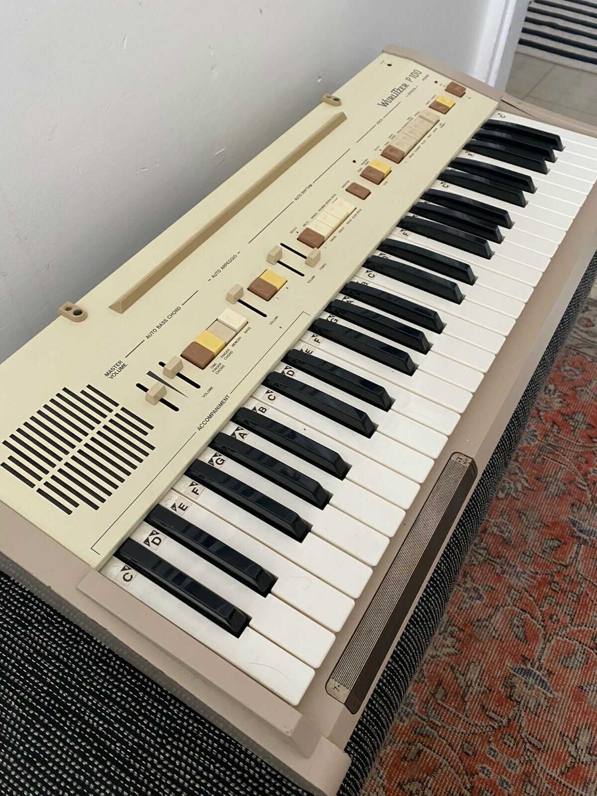 MATRIXSYNTH: Rare Vintage Wurlitzer P100 Tote a Tune Analog Preset Keyboard