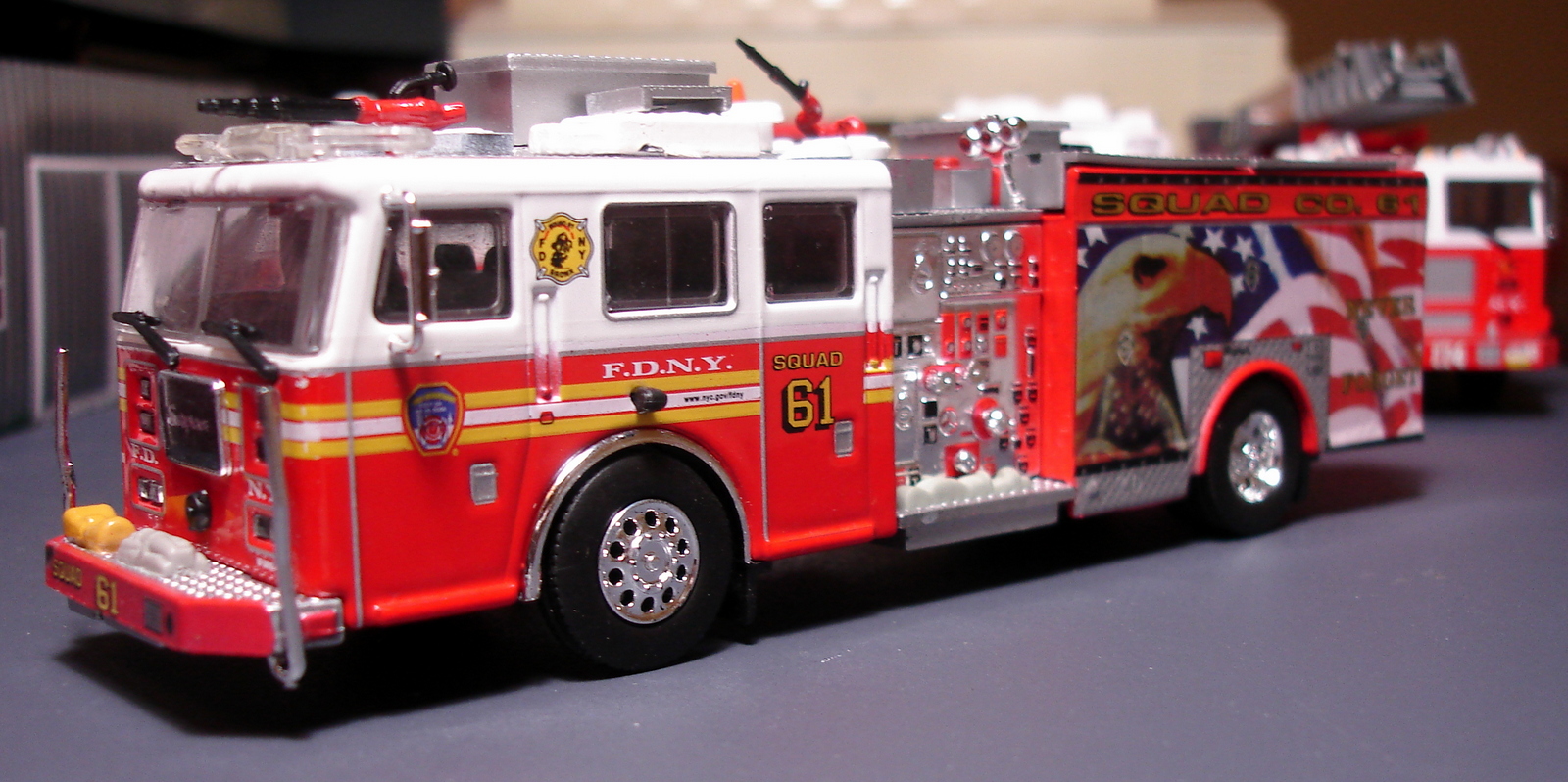 My Code 3 Diecast Fire Truck Collection: Seagrave FDNY Squad 61 Pumper