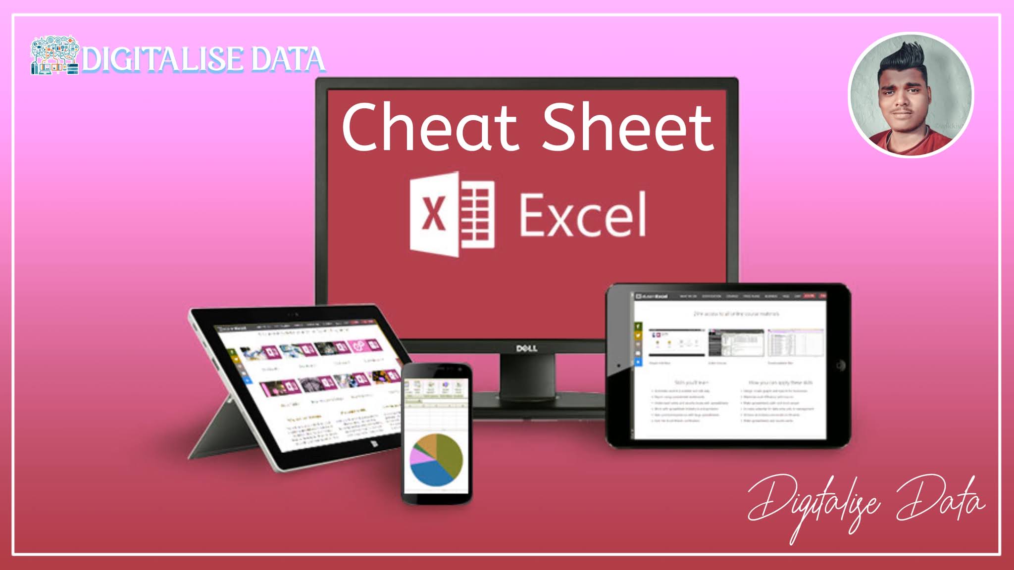 Microsoft Excel Full Cheat Sheet By Digitalise Data