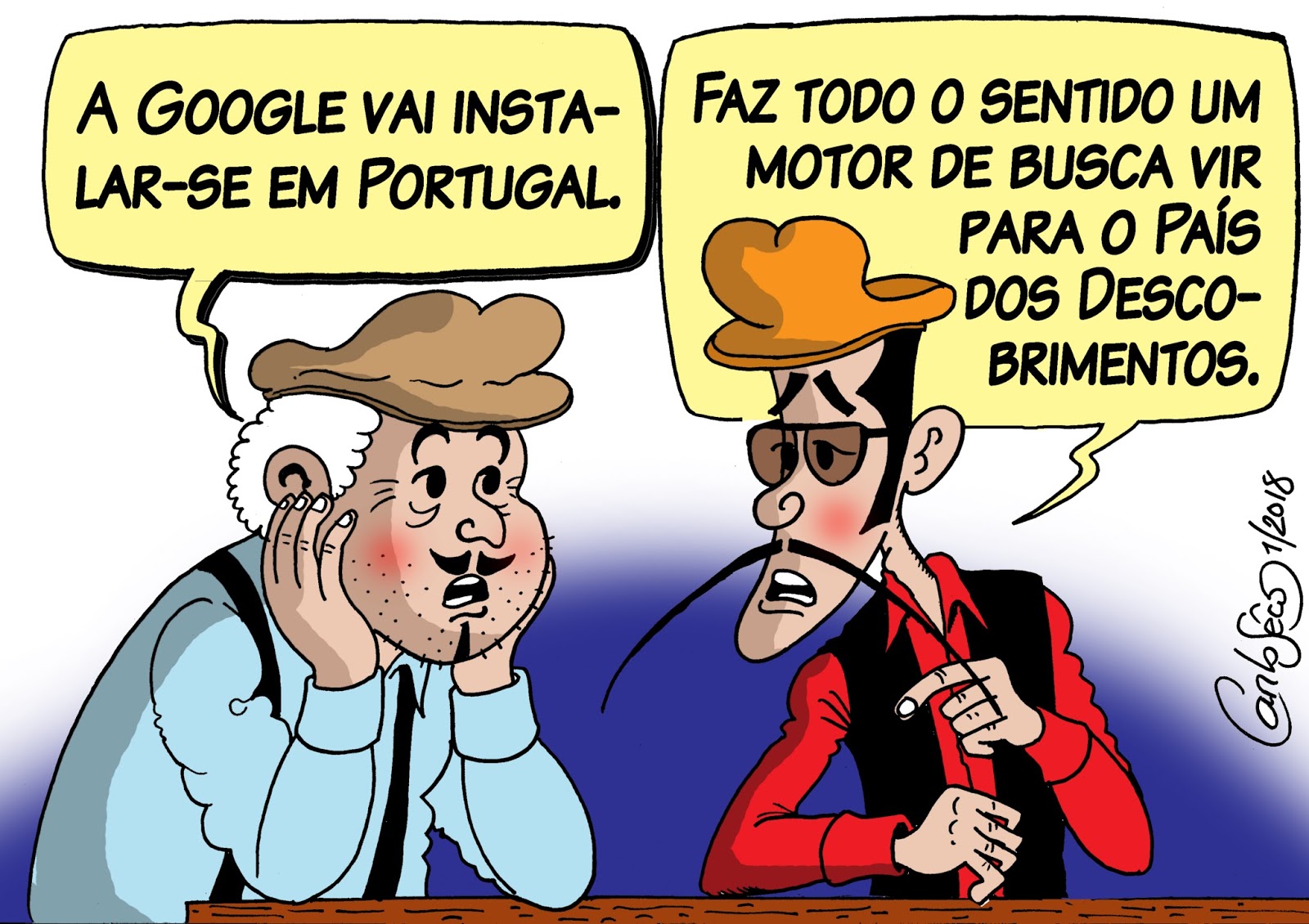 Humor a Sêco - Os cartunes do Trevim: Google encontra Portugal