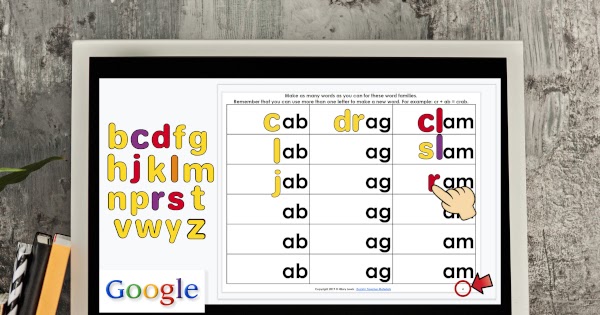 Rockin' Teacher Materials: Word Families with Google Slides for ...