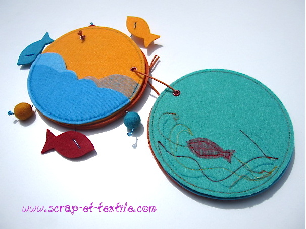 scrap et textile : ancienne boutique et blog: LA RONDE DES POISSONS